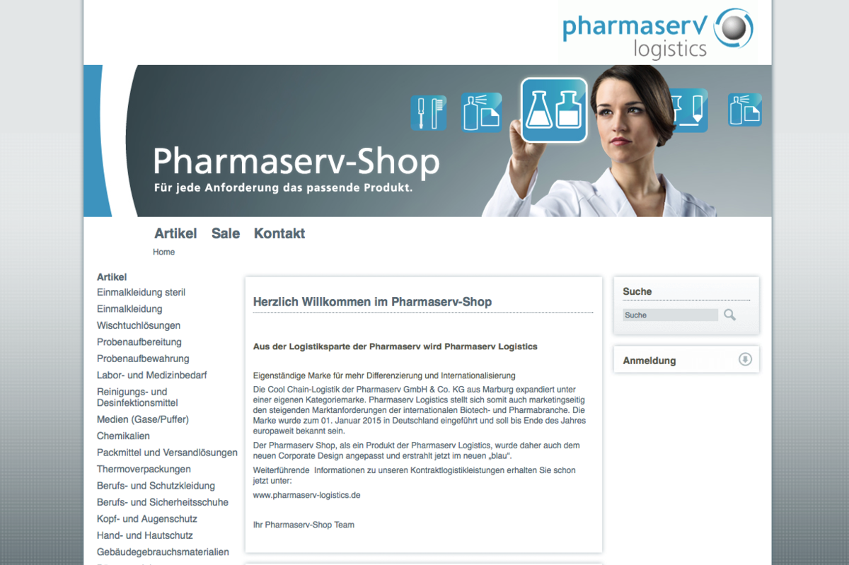 B2B-Bestellplattform von Pharmaserv mit Navision-Integration erhält Update